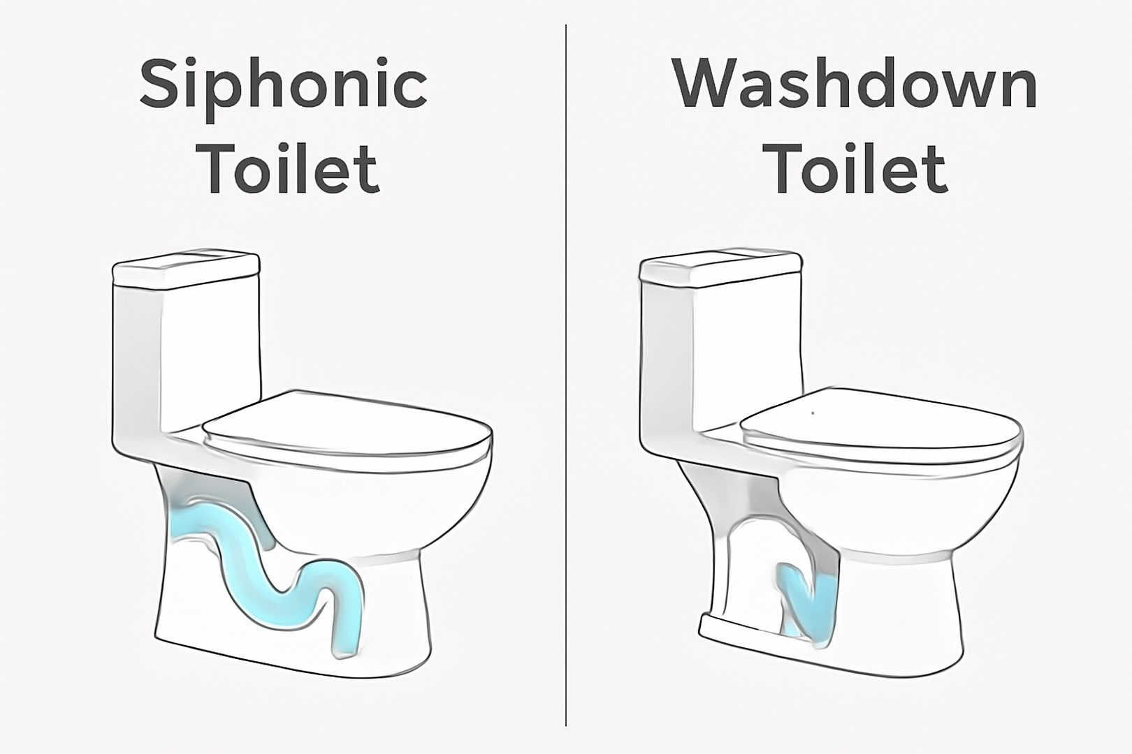 Washdown Toilet Vs Siphonic Toilet: Which One Should You Choose? - SUNVIN